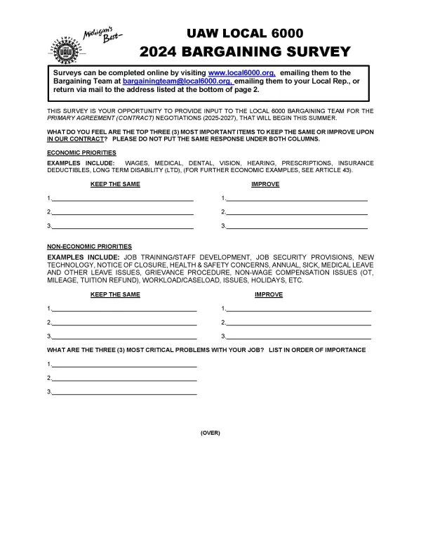 Bargaining 2024 | UAW Local 6000